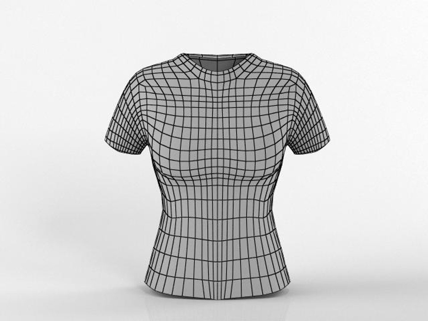 3d T-shirt Base Female Model