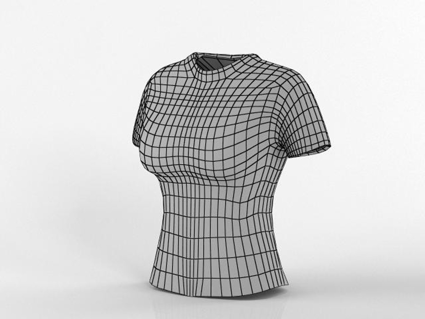 3d T-shirt Base Female Model