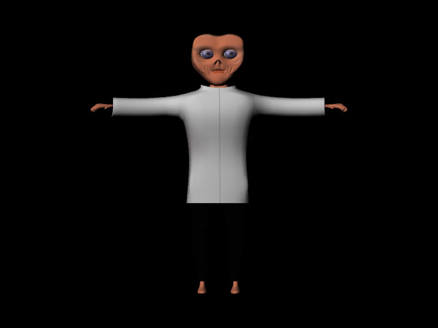 3d alien scientist
