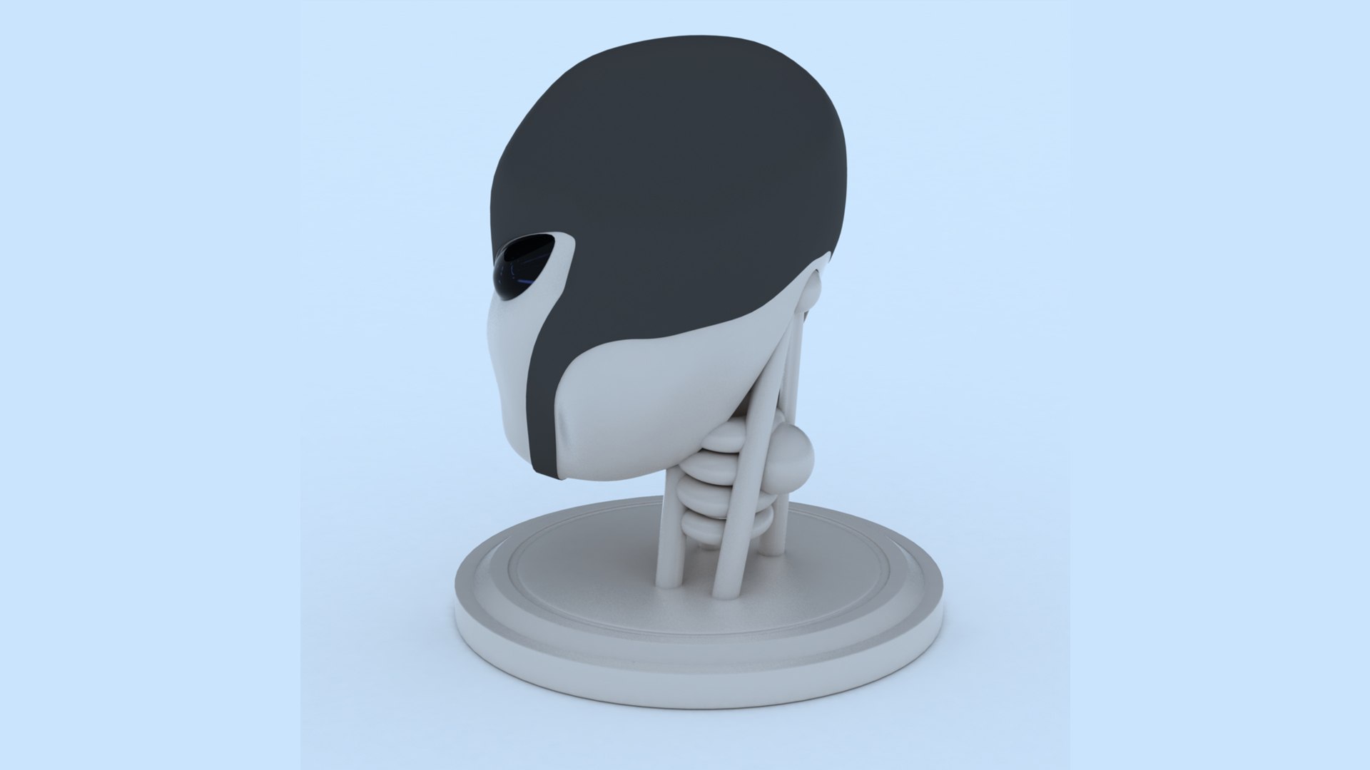 Female Robot Head 3D model - TurboSquid 1875360
