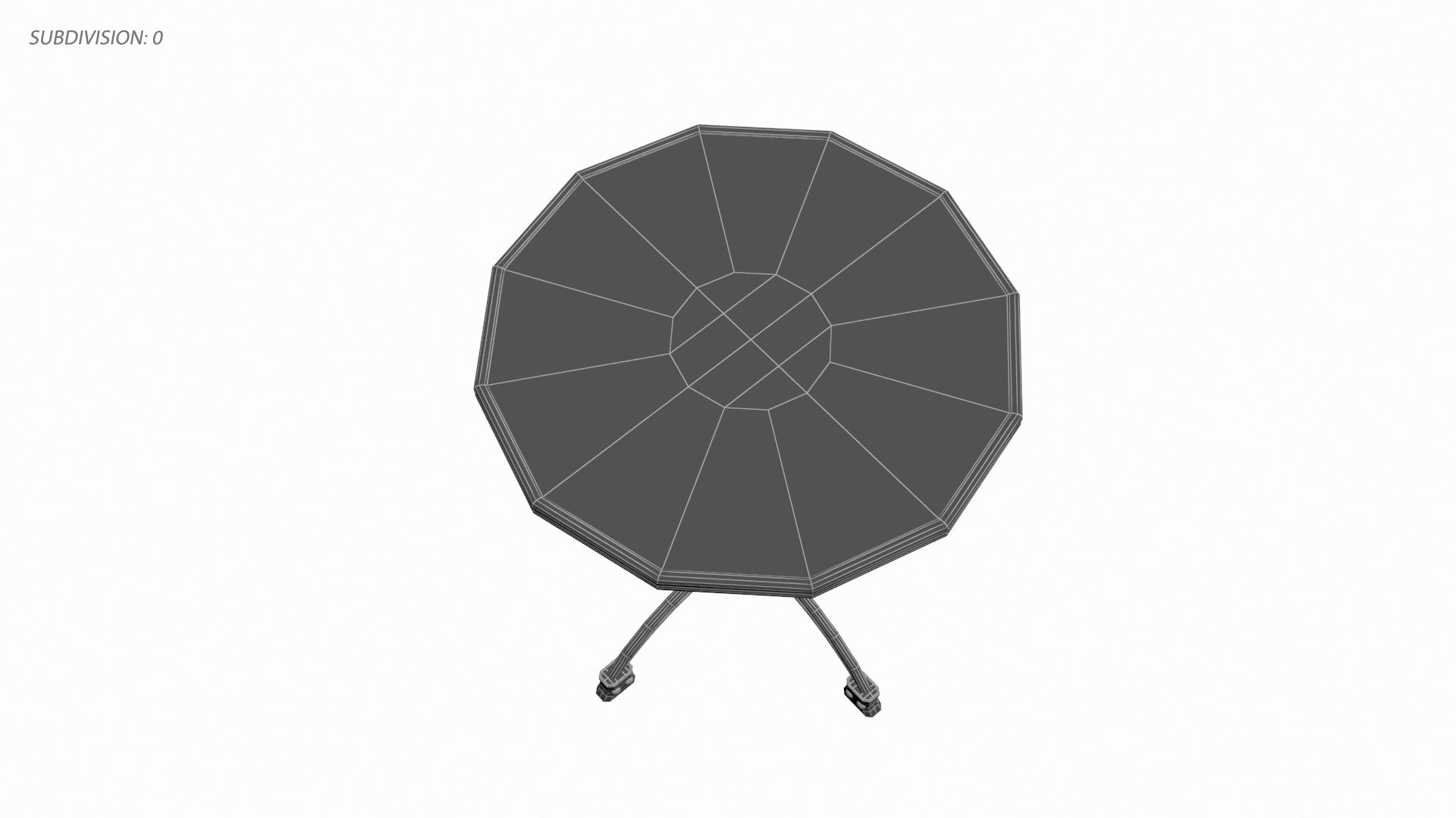 3D Round Terrace Table - TurboSquid 2311133