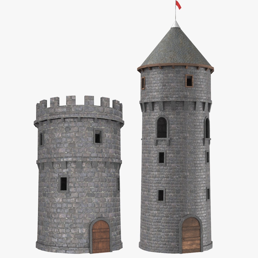 Real castle towers model - TurboSquid 1438306