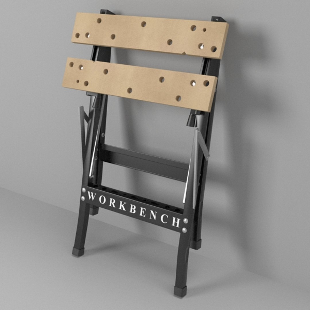 3d Folding Workbench Model