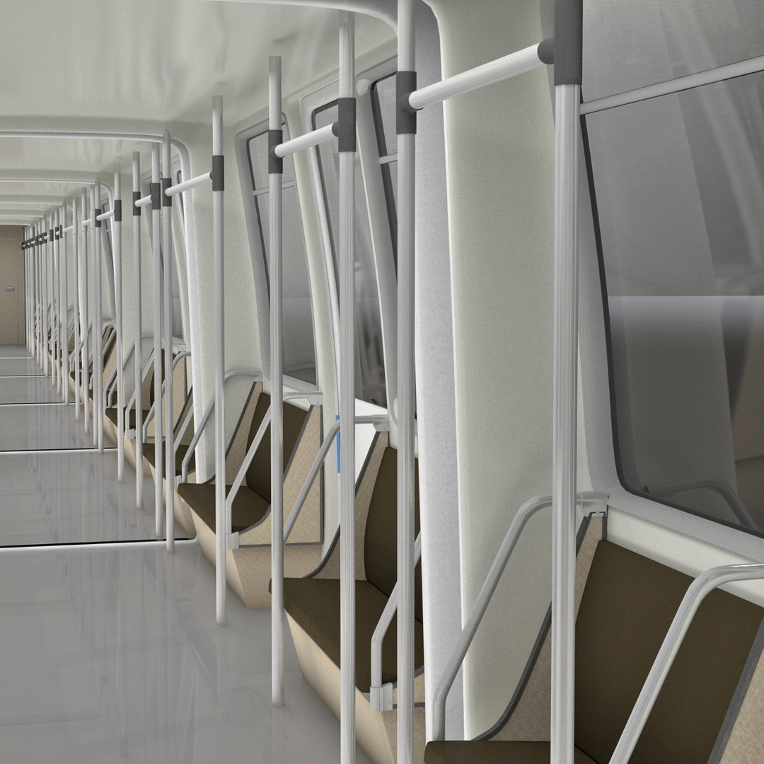 3d model of monorail rail