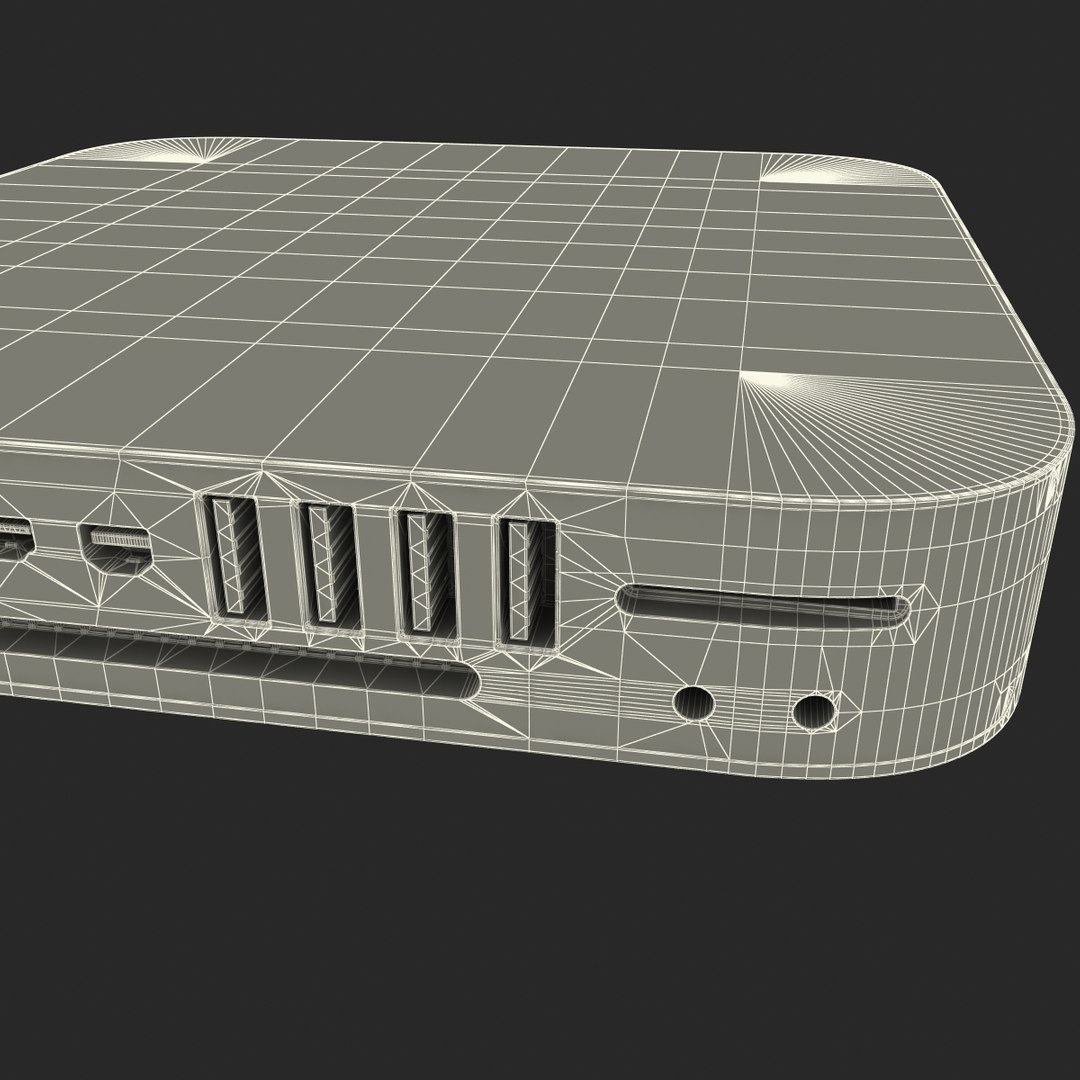 3d apple mac mini v2 model