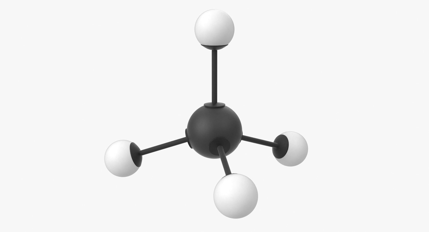Methane molecule 3D model - TurboSquid 1416058