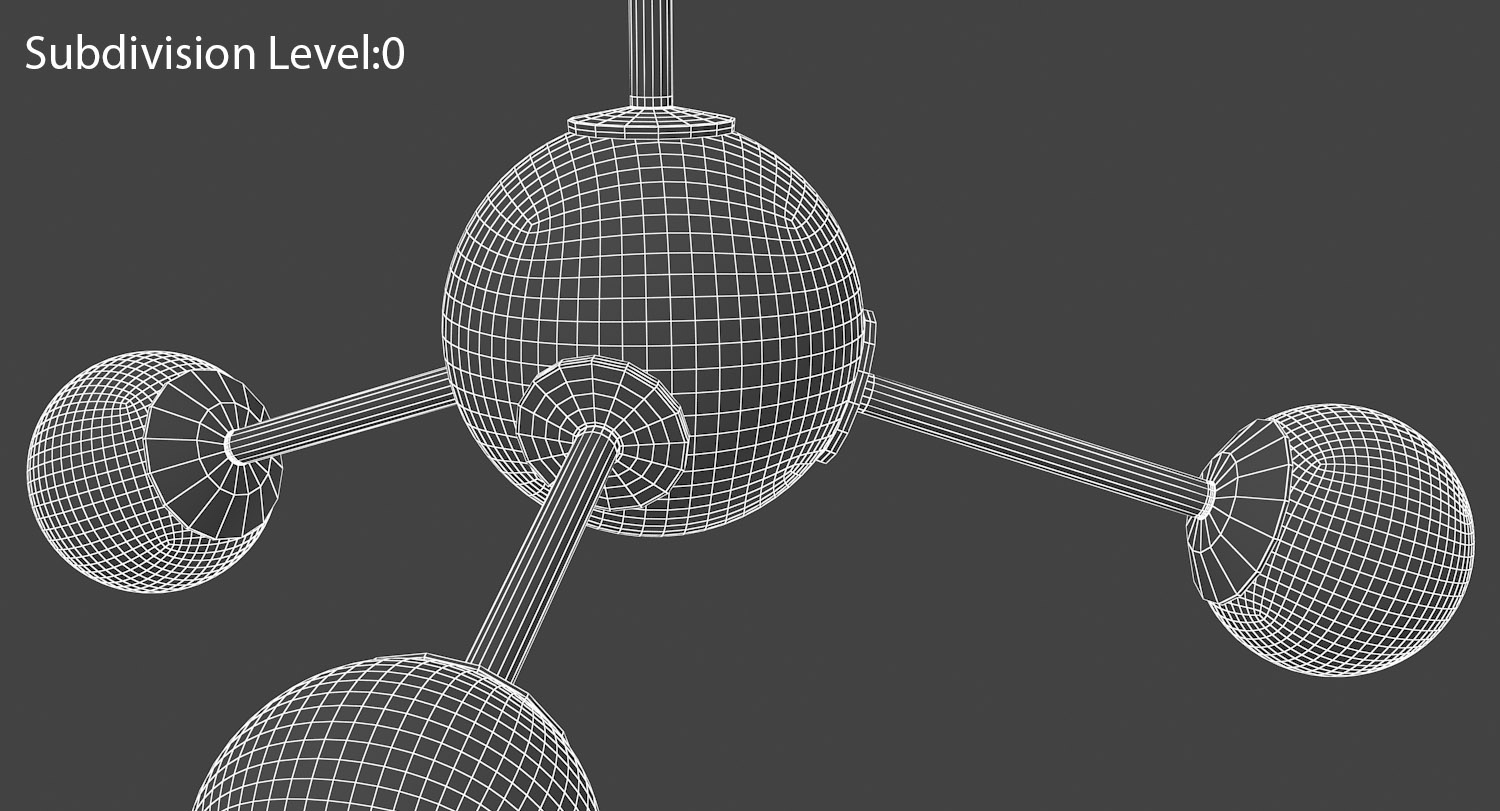 Methane molecule 3D model - TurboSquid 1416058