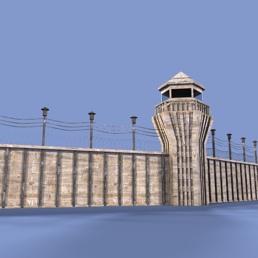 3d Prison Wall Model