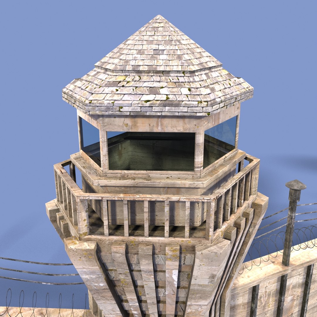 3d Prison Wall Model