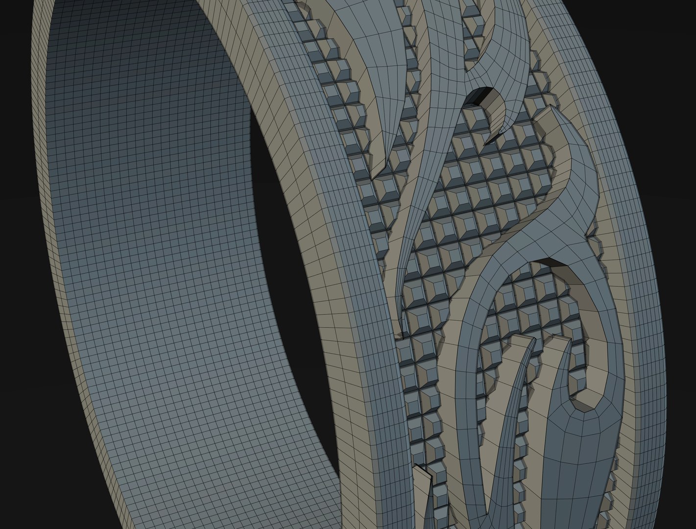 3D Rings With Flame Ornament Model - TurboSquid 1878328