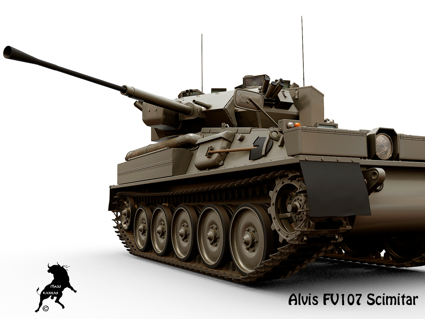 Fv107 scimitar alvis 3D - TurboSquid 1255715