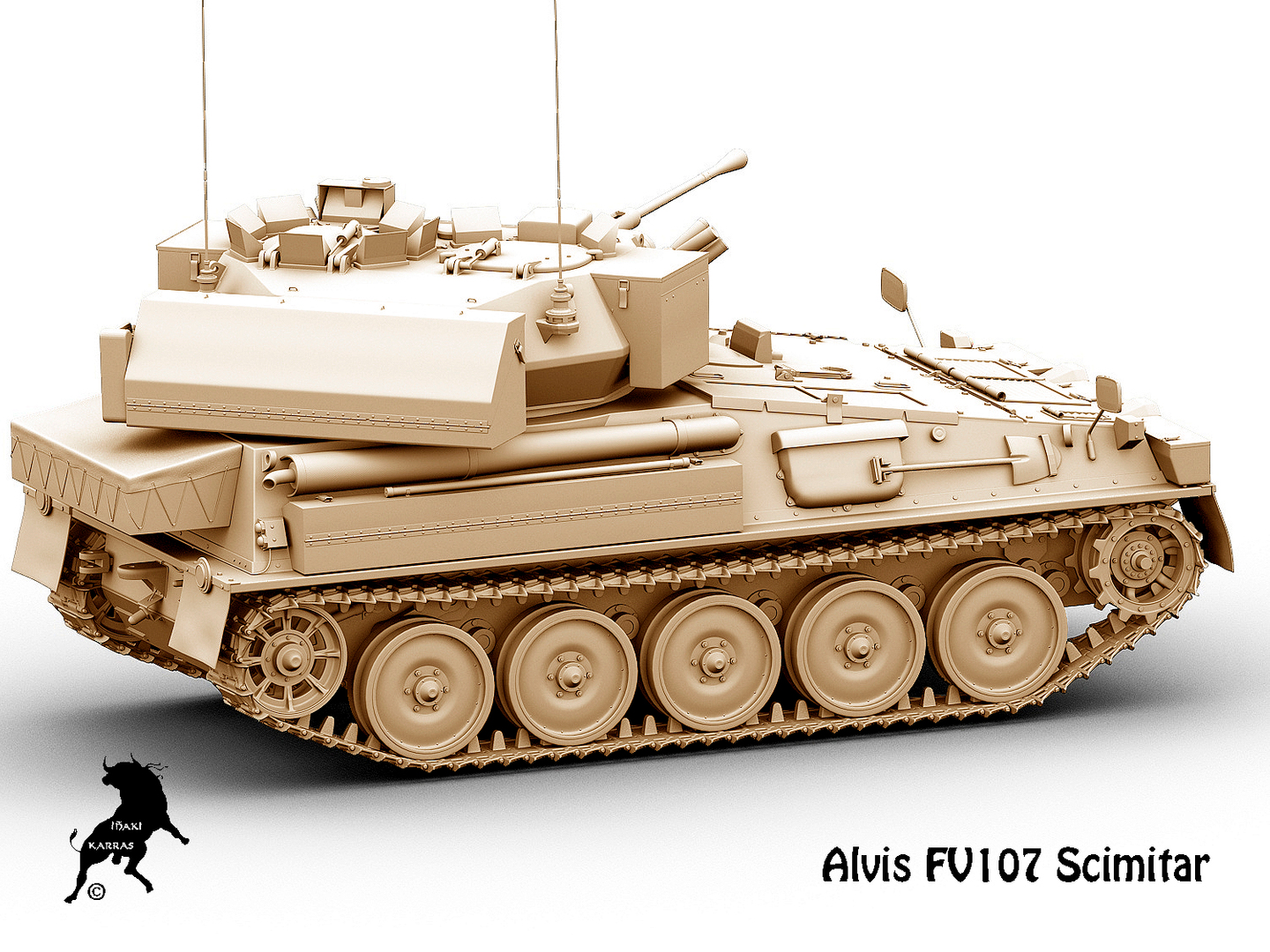 Fv107 scimitar alvis 3D - TurboSquid 1255715