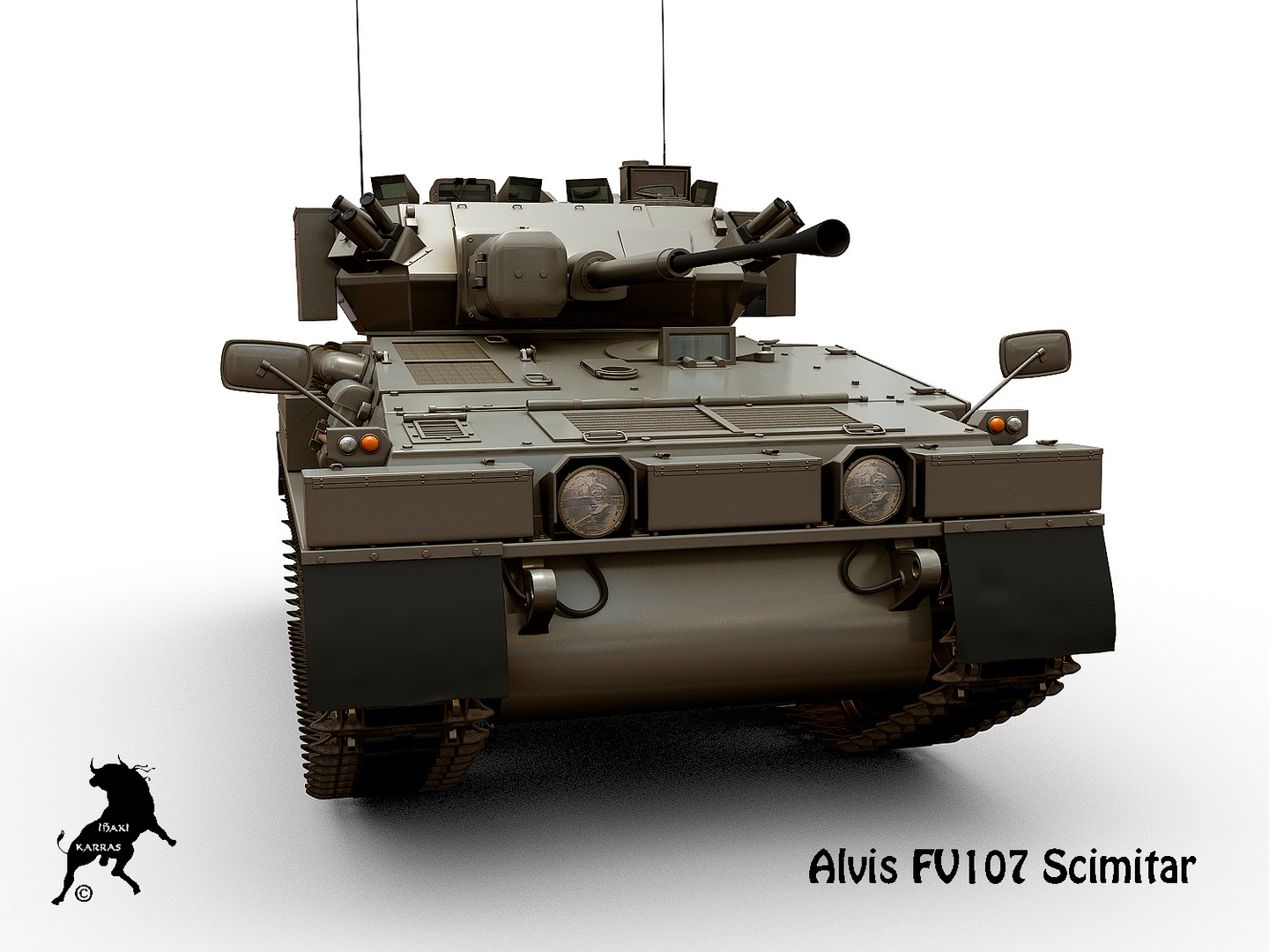 Fv107 scimitar alvis 3D - TurboSquid 1255715