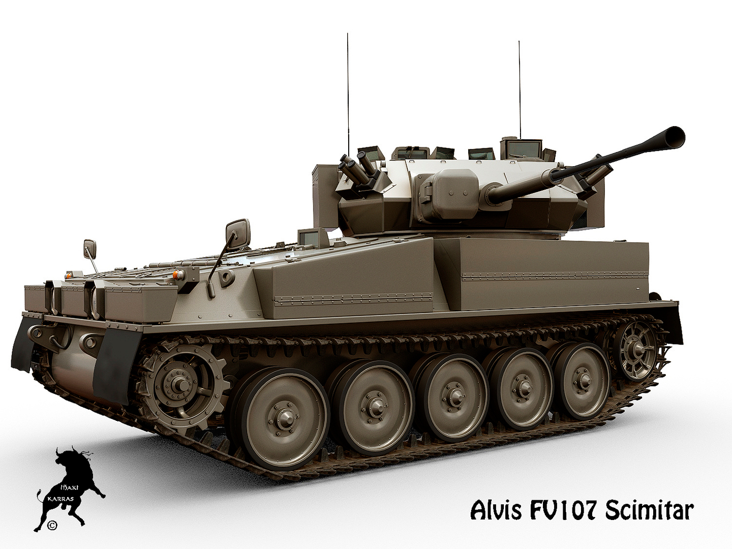 Fv107 scimitar alvis 3D - TurboSquid 1255715