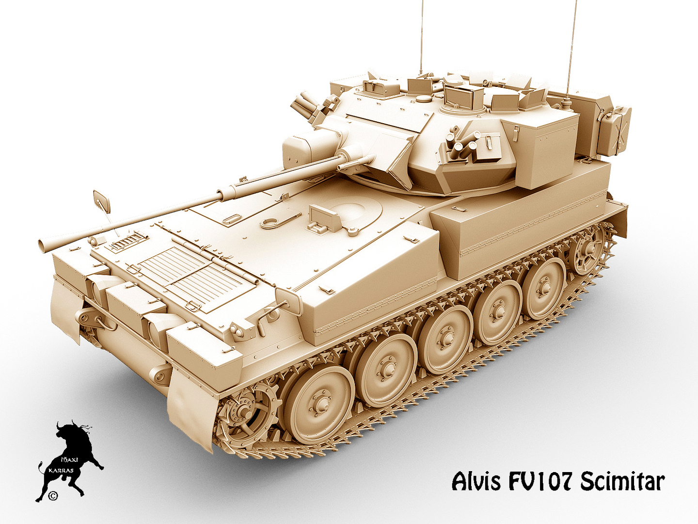 Fv107 scimitar alvis 3D - TurboSquid 1255715