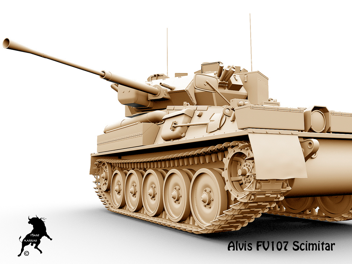 Fv107 scimitar alvis 3D - TurboSquid 1255715