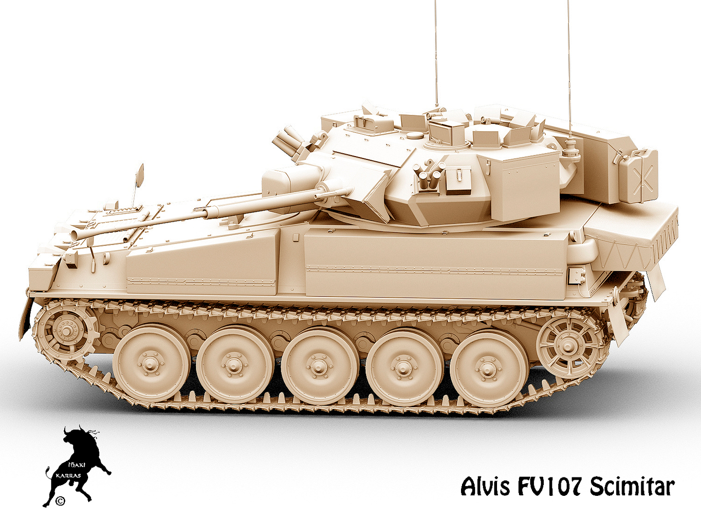 Fv107 scimitar alvis 3D - TurboSquid 1255715