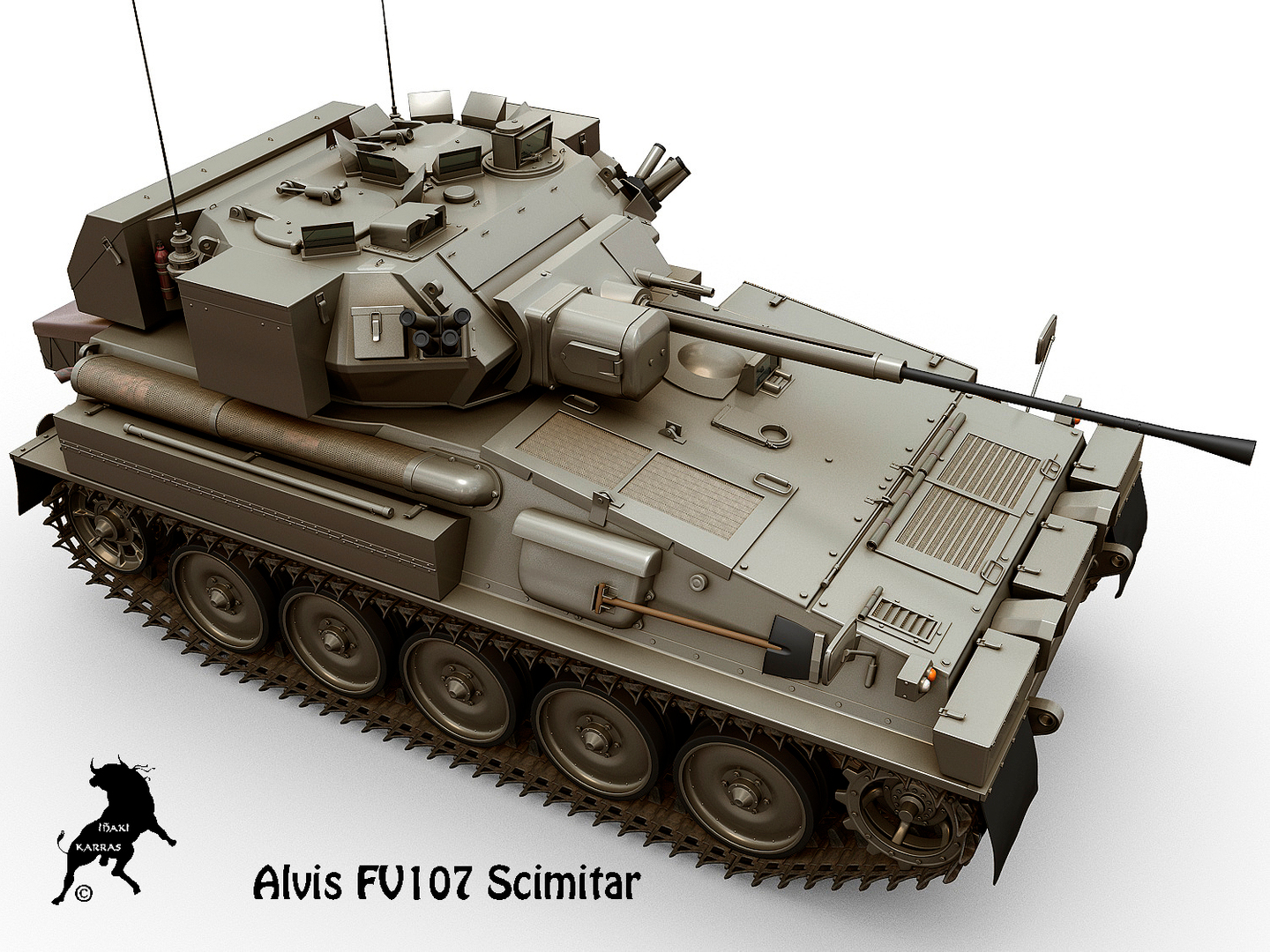 Fv107 scimitar alvis 3D - TurboSquid 1255715