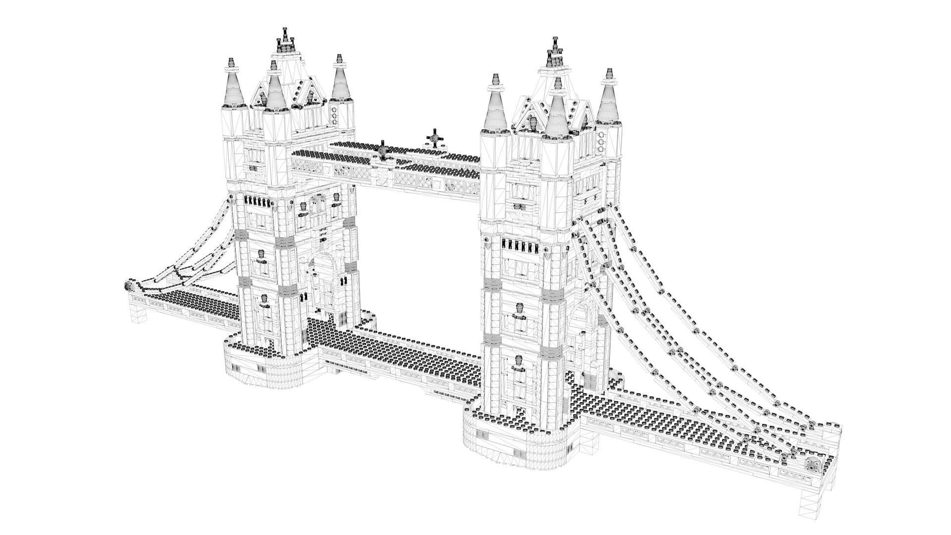 3D Tower Brigde For Train - TurboSquid 2233505
