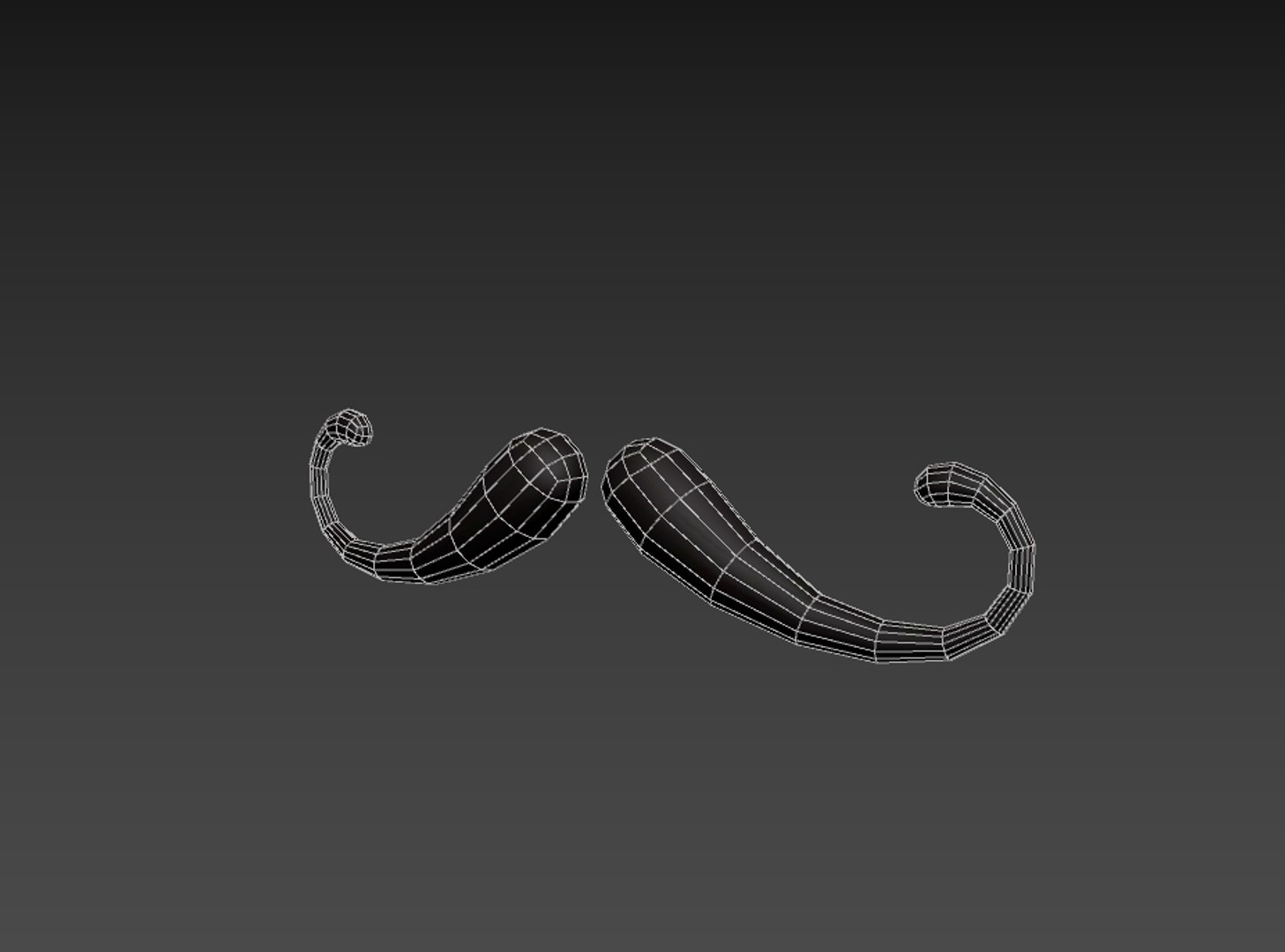 3D Mustache Hair - TurboSquid 1536973