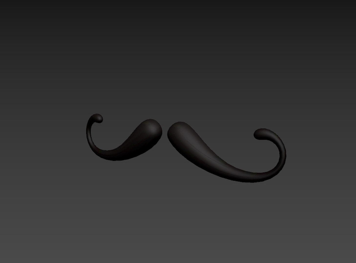 3D Mustache Hair - TurboSquid 1536973