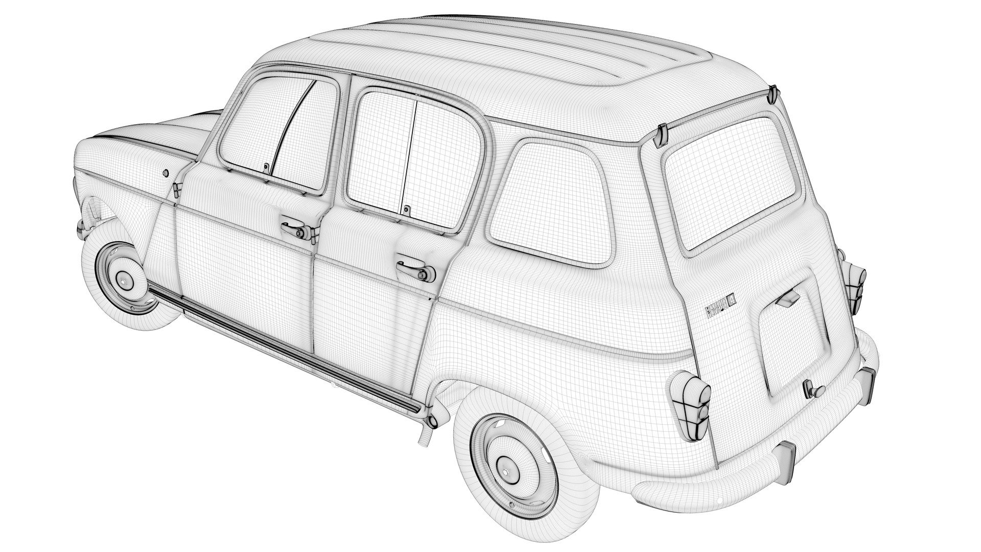 R4 Renault 3D Model - TurboSquid 1164001