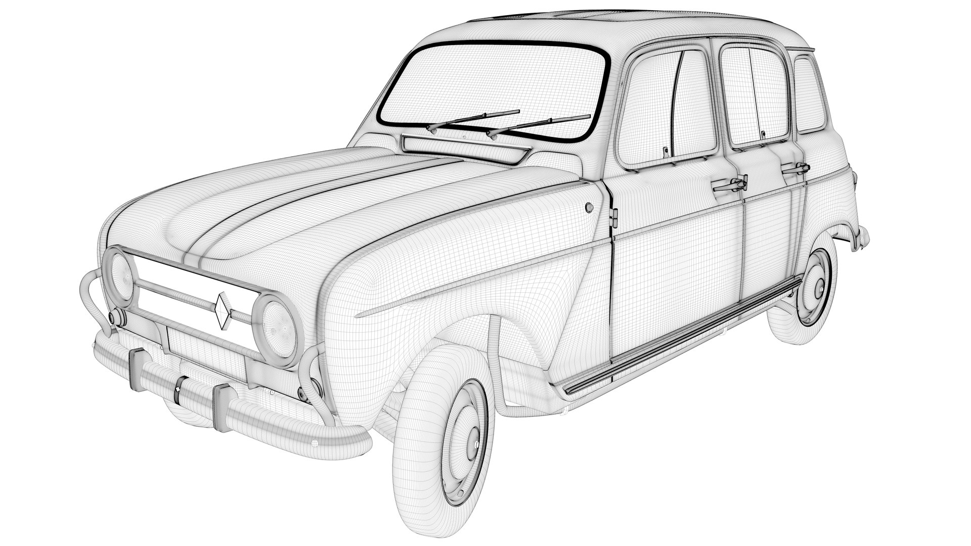 R4 Renault 3D Model - TurboSquid 1164001