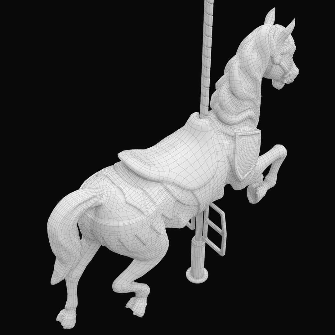 3D carousel horse v10 - TurboSquid 1182550