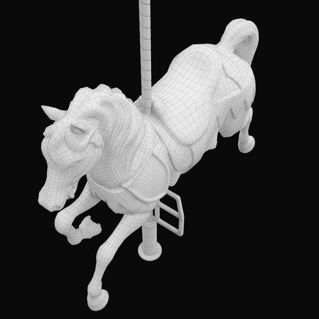 3D carousel horse v10 - TurboSquid 1182550