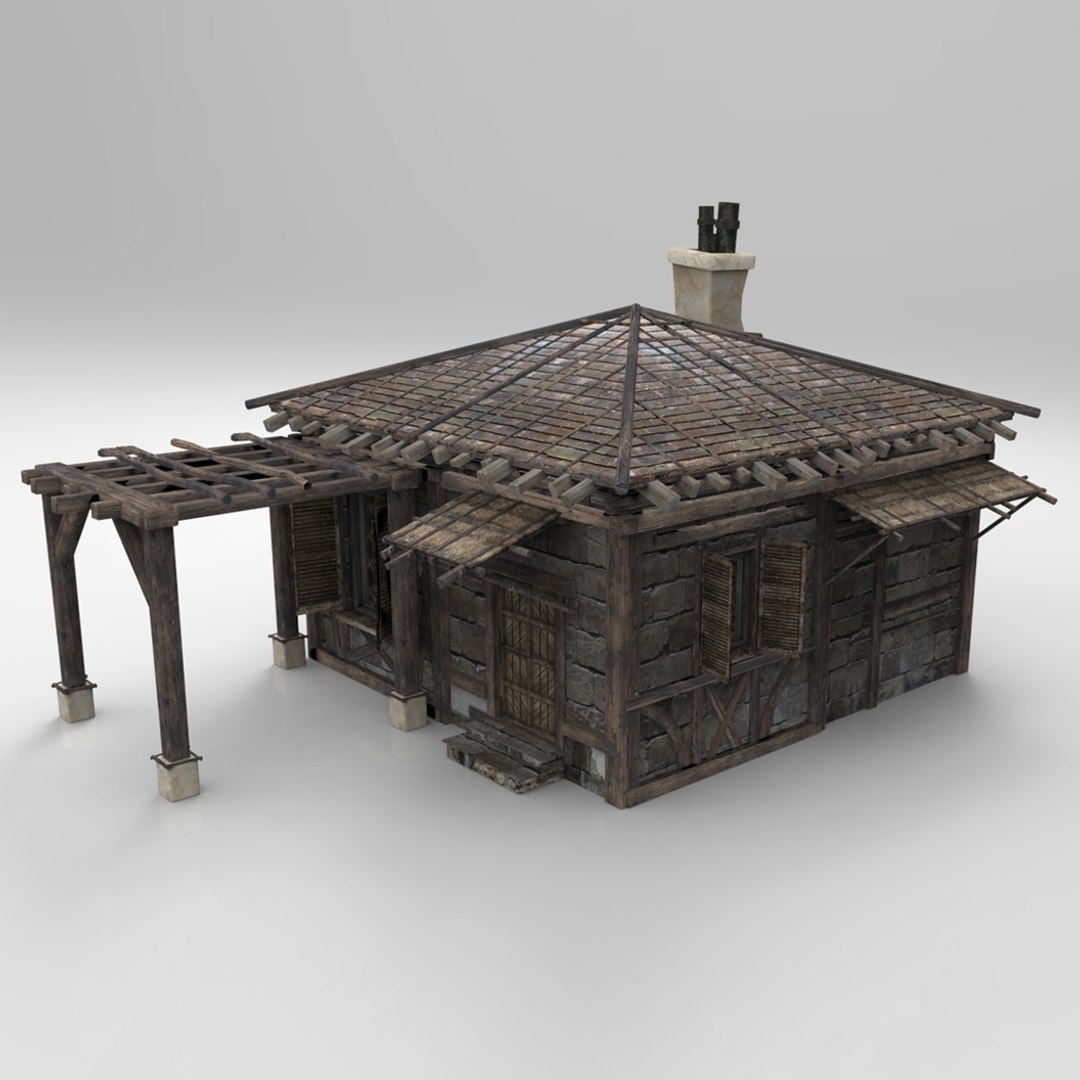 3D Medieval Building 01 Fantasy House - TurboSquid 1252361