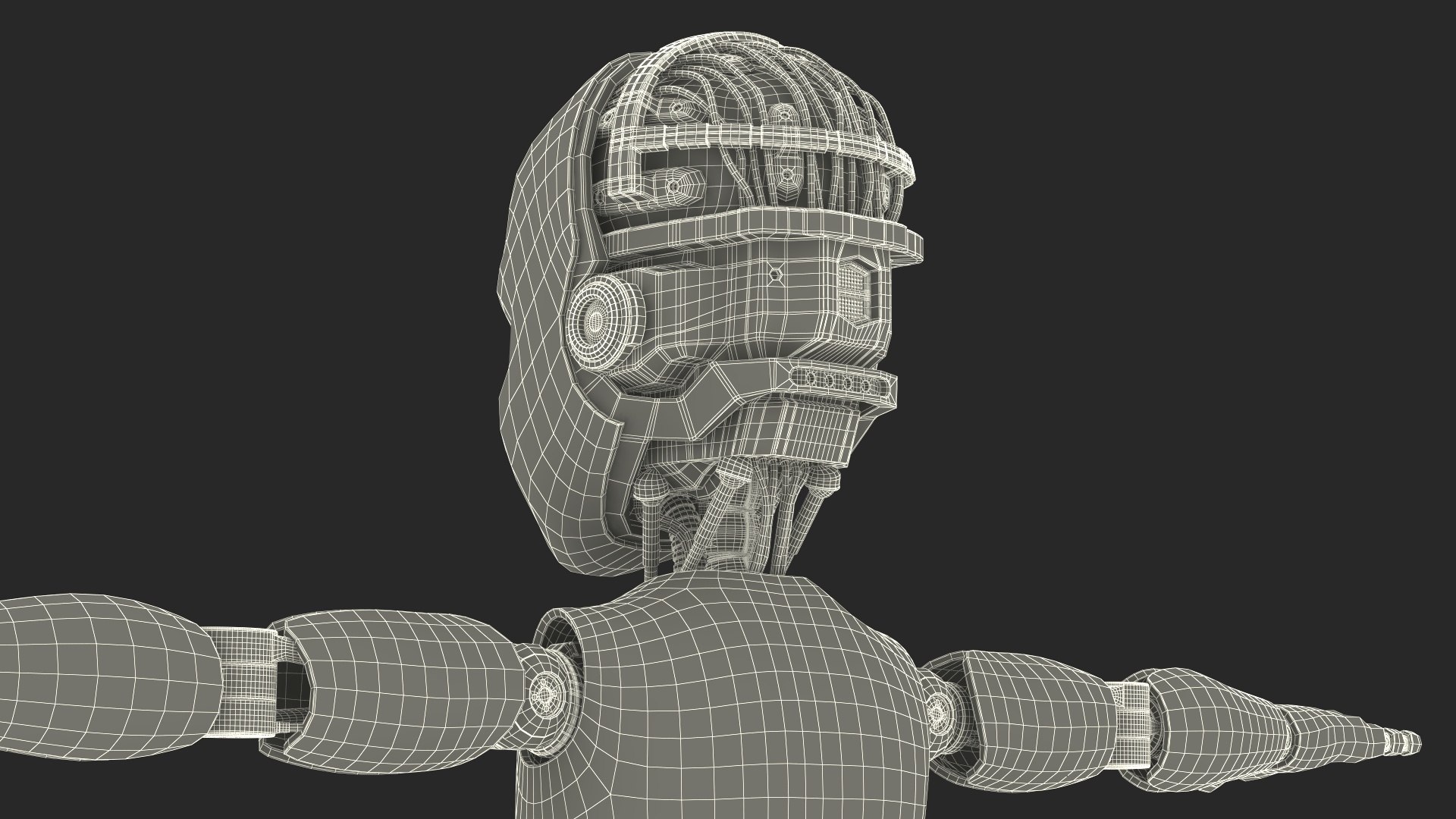 3D Model Humanoid Cyborg Child T-Pose - TurboSquid 2378264