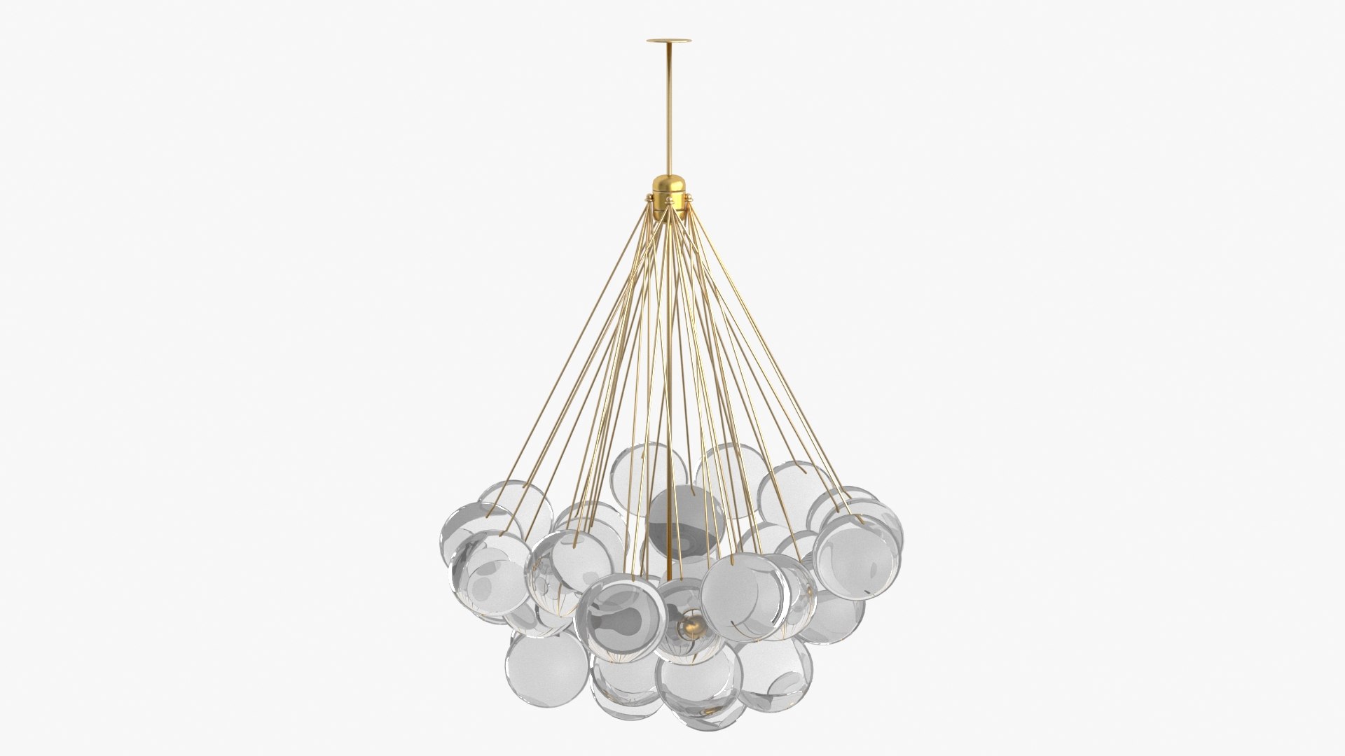 3D Cloud 37 Glass Orb Ceiling Light - TurboSquid 2257872