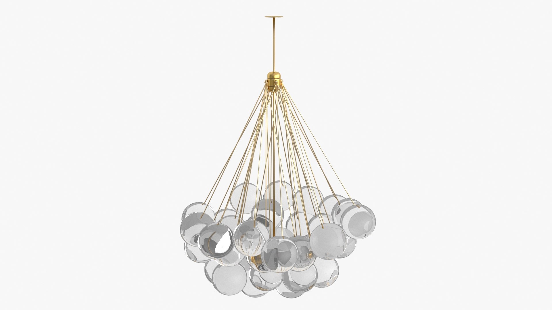 3D Cloud 37 Glass Orb Ceiling Light - TurboSquid 2257872