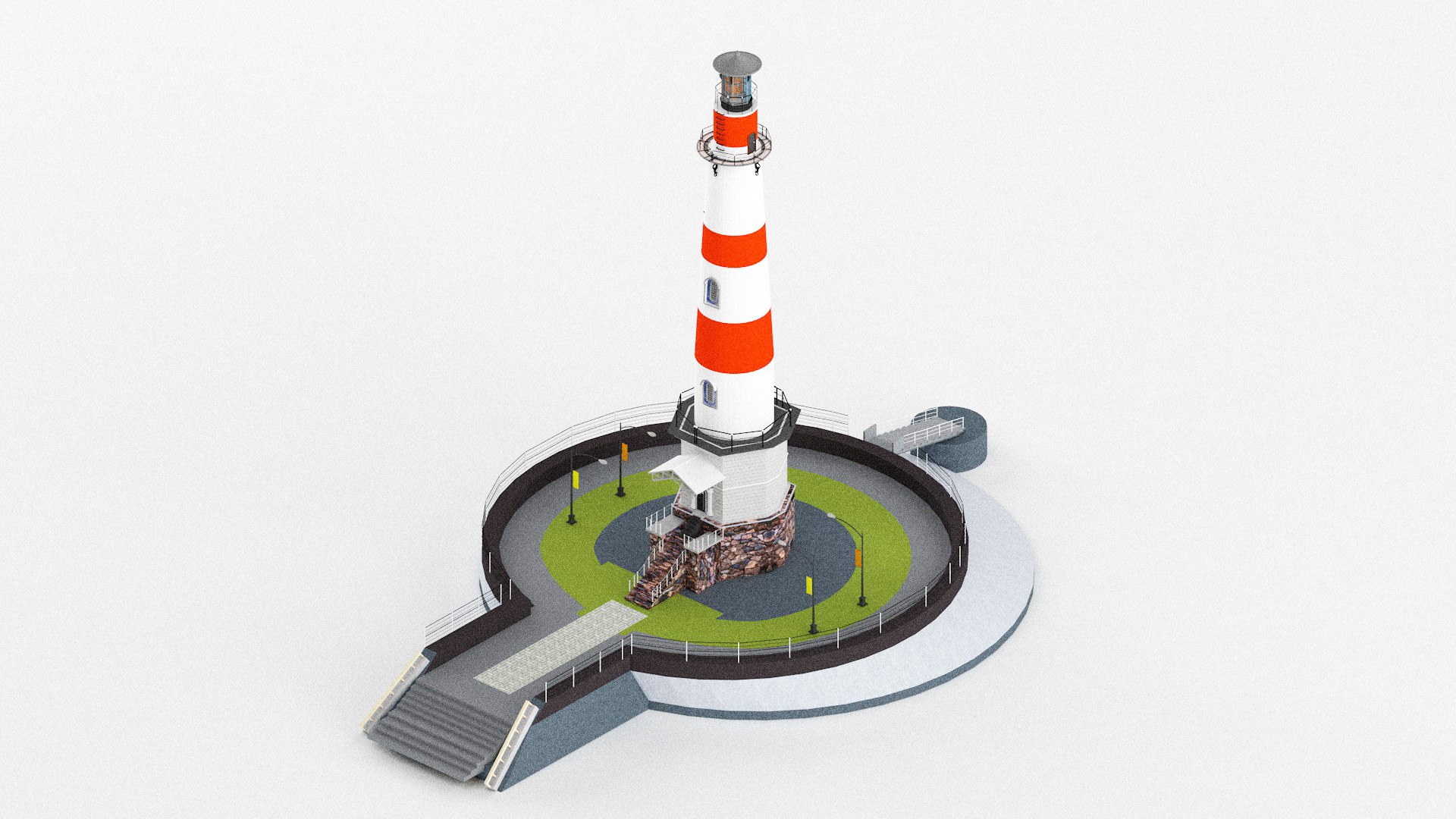Detailed Lighthouse 3D Model - TurboSquid 1955246