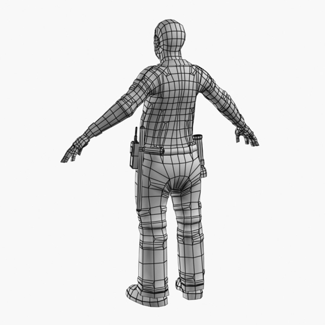 3d Model Rigged Character