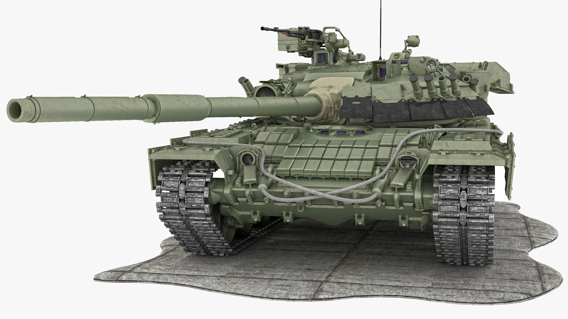 3D T-80UE1 Main Battle Tank - TurboSquid 2269832