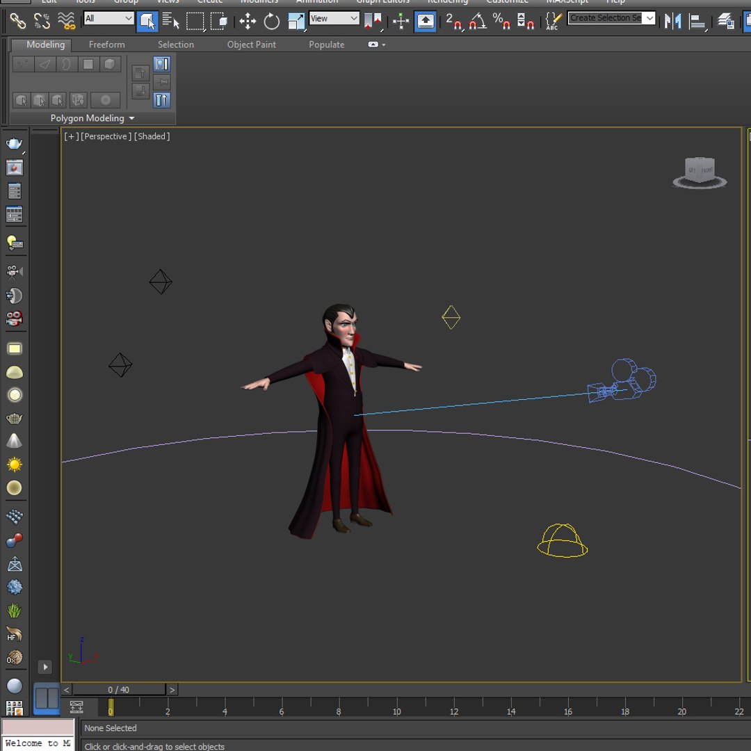 Dracula Cartoon 3D Model - TurboSquid 1622999