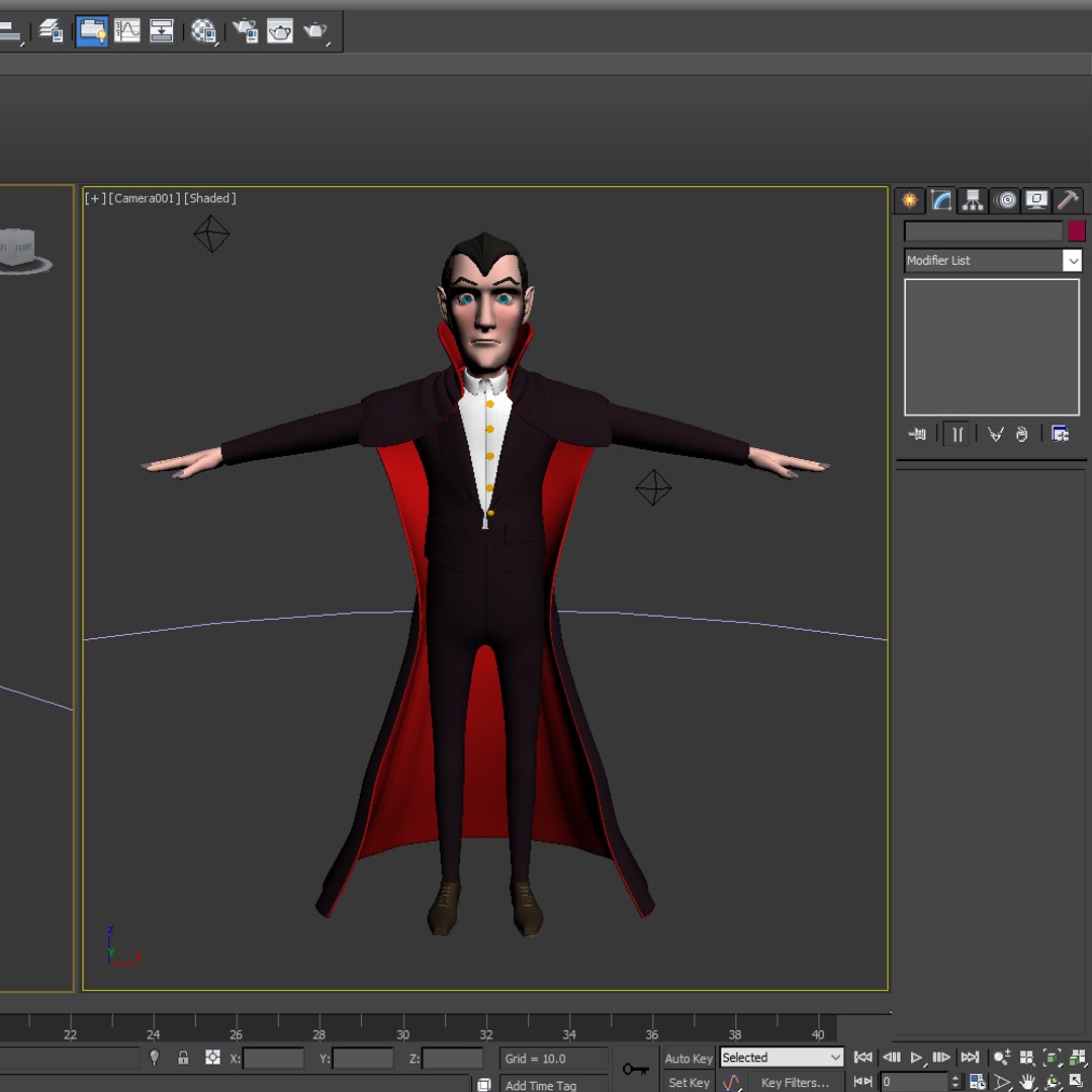 Dracula Cartoon 3D Model - TurboSquid 1622999