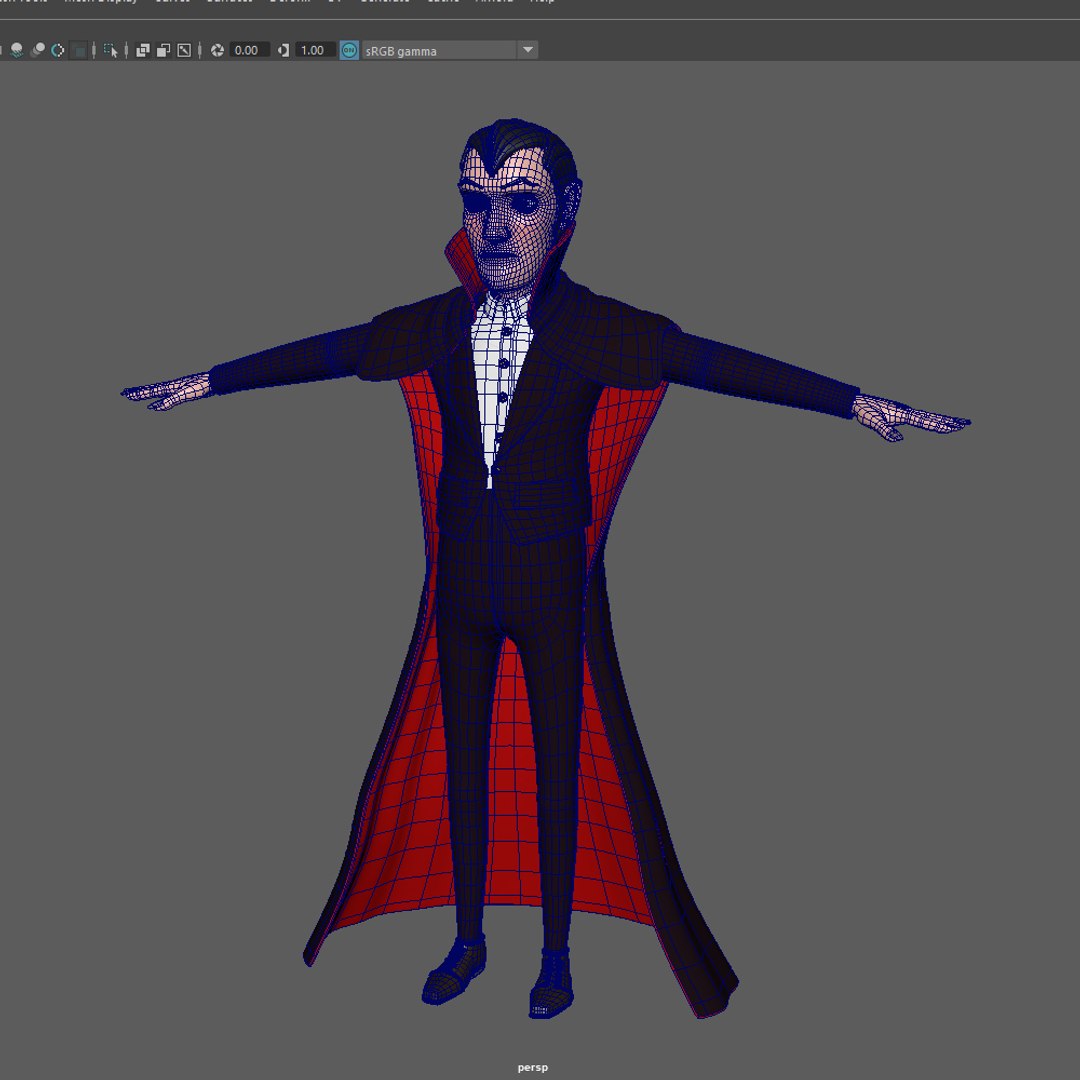 Dracula Cartoon 3D Model - TurboSquid 1622999
