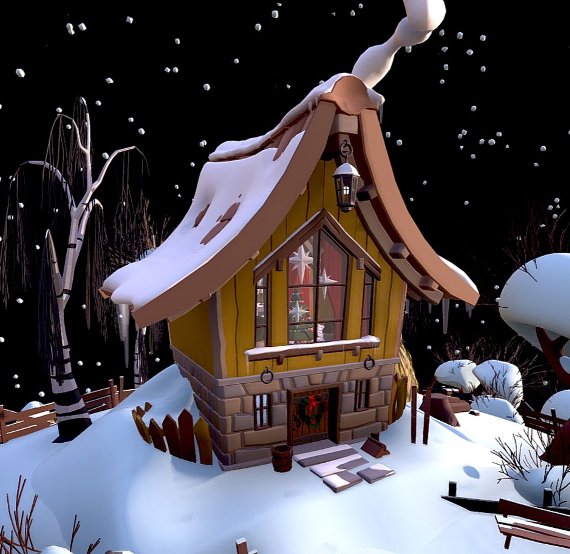 Cartoon Klaus Scene 3D Model - TurboSquid 1478439