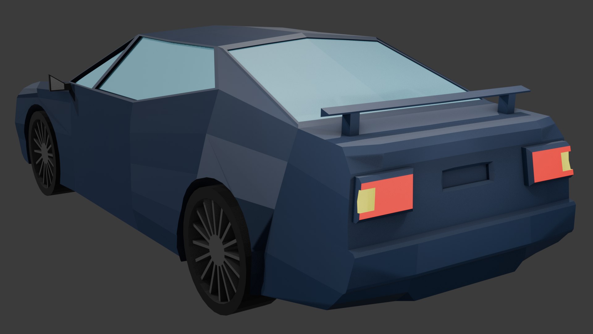 Sportive Low Poly Car Model - TurboSquid 2276635