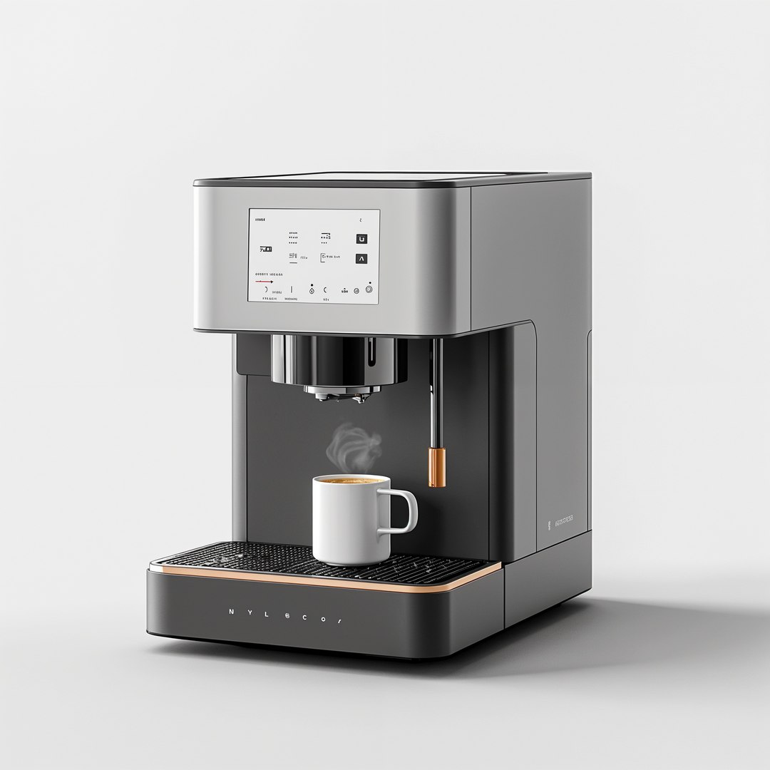 3D Modern Minimalist Coffee Machine 3D Model Model - TurboSquid 2349038