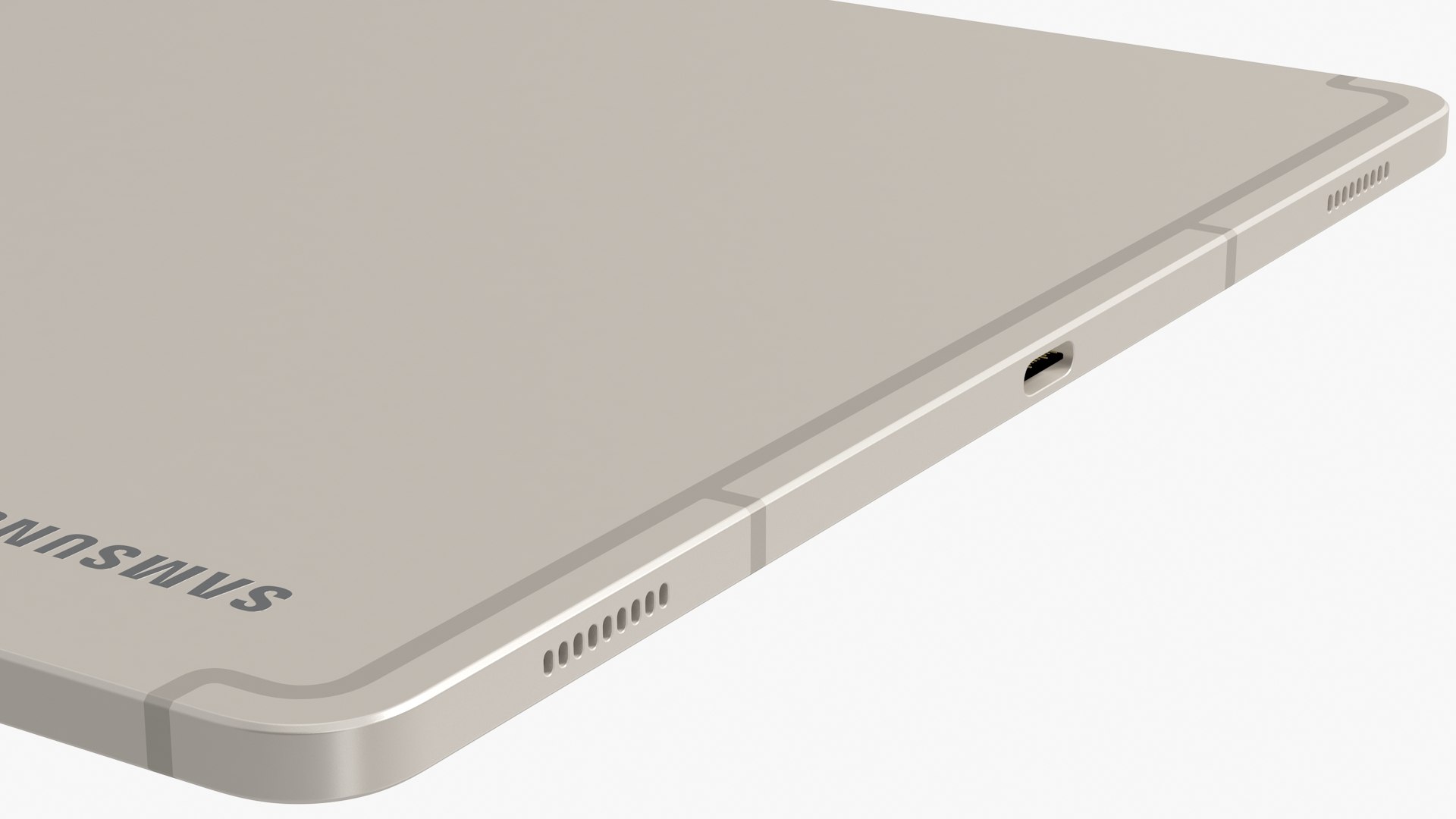 Samsung Galaxy Tab S9 Plus Graphite and Beige 3D - TurboSquid 2109129