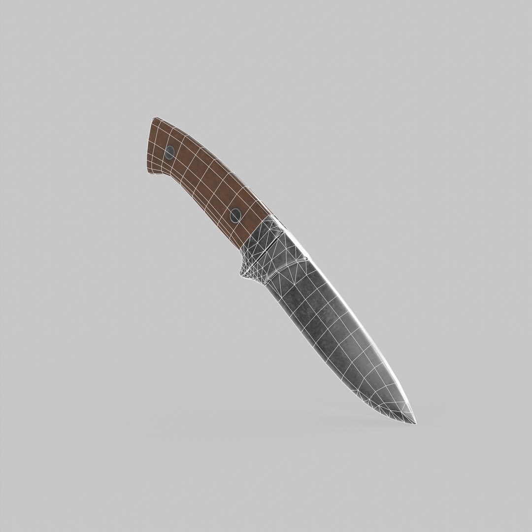 3D Model Knife Low Poly - TurboSquid 2061328