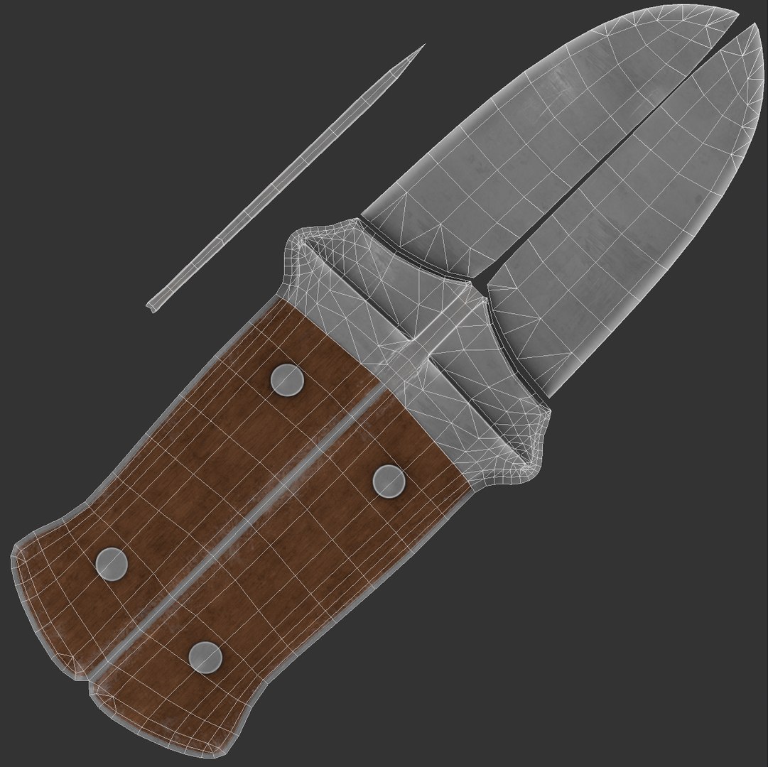 3D Model Knife Low Poly - TurboSquid 2061328