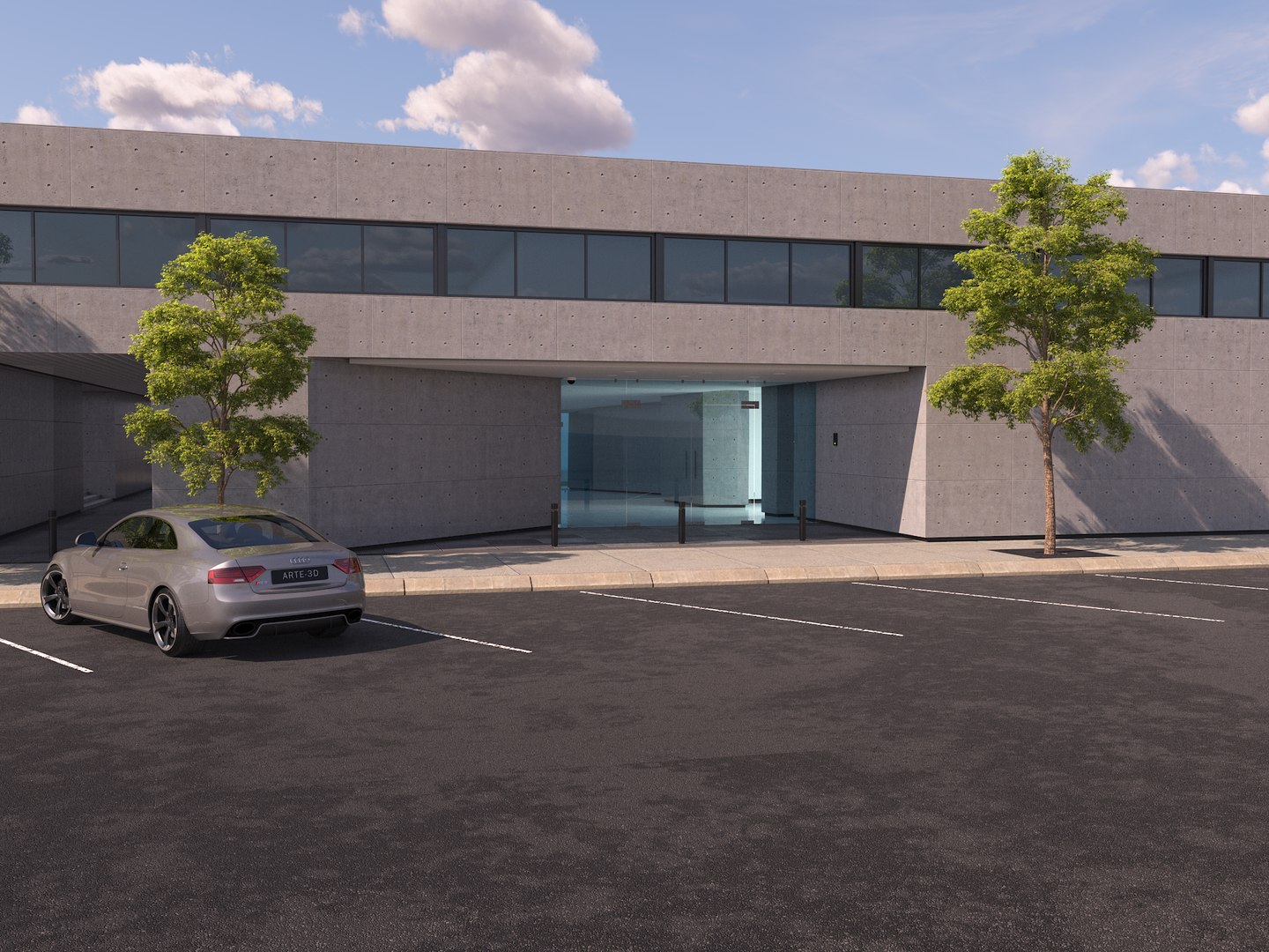 Exterior Scene 04 Audi Model - TurboSquid 1442303