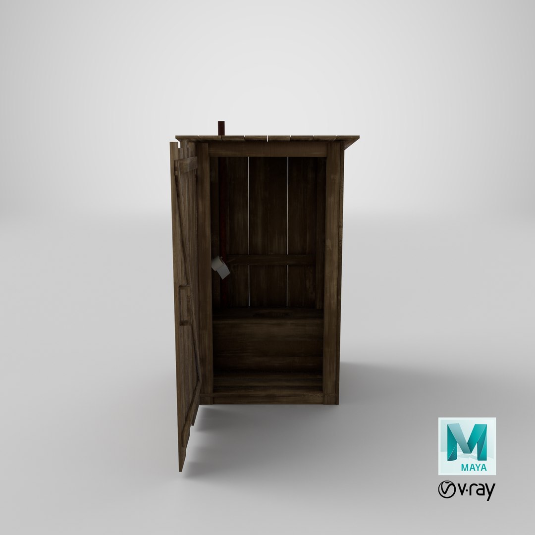 3D Outhouse Pbr - TurboSquid 1233665