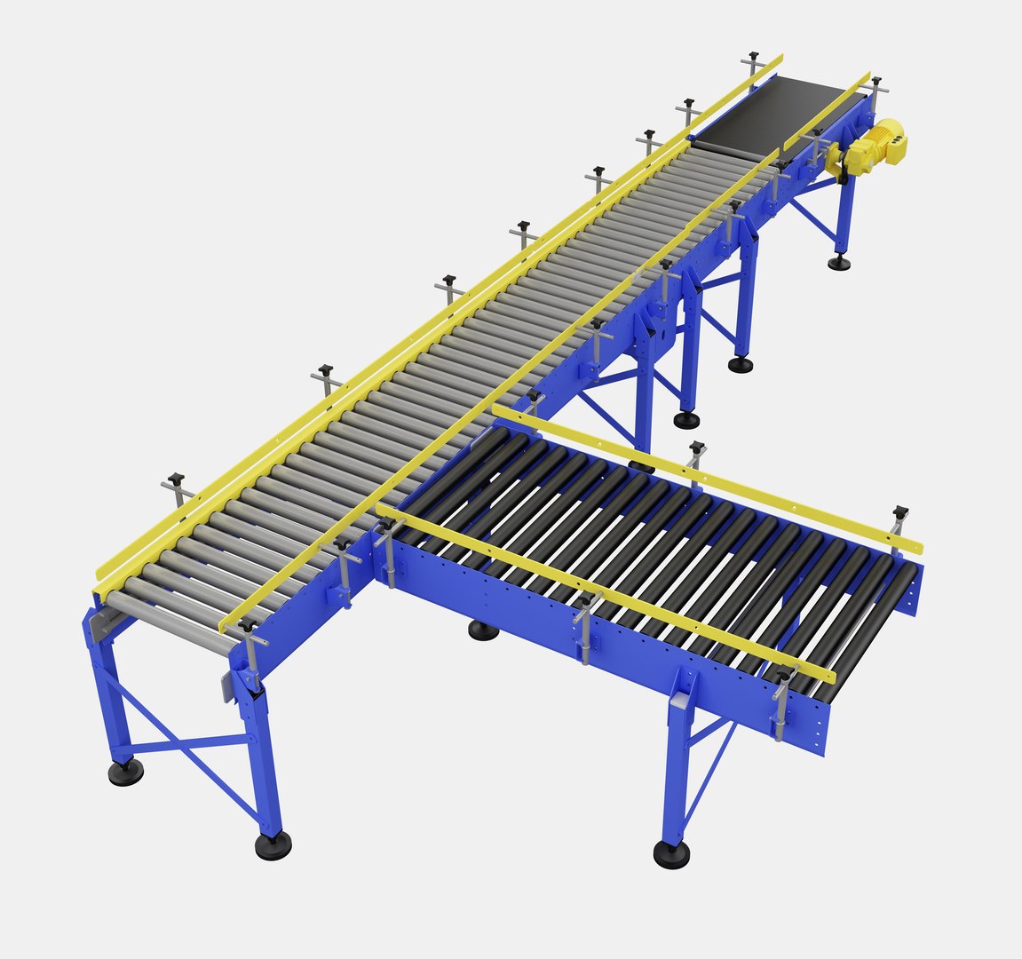 3D Conveyor Set Belt Model - TurboSquid 1276484