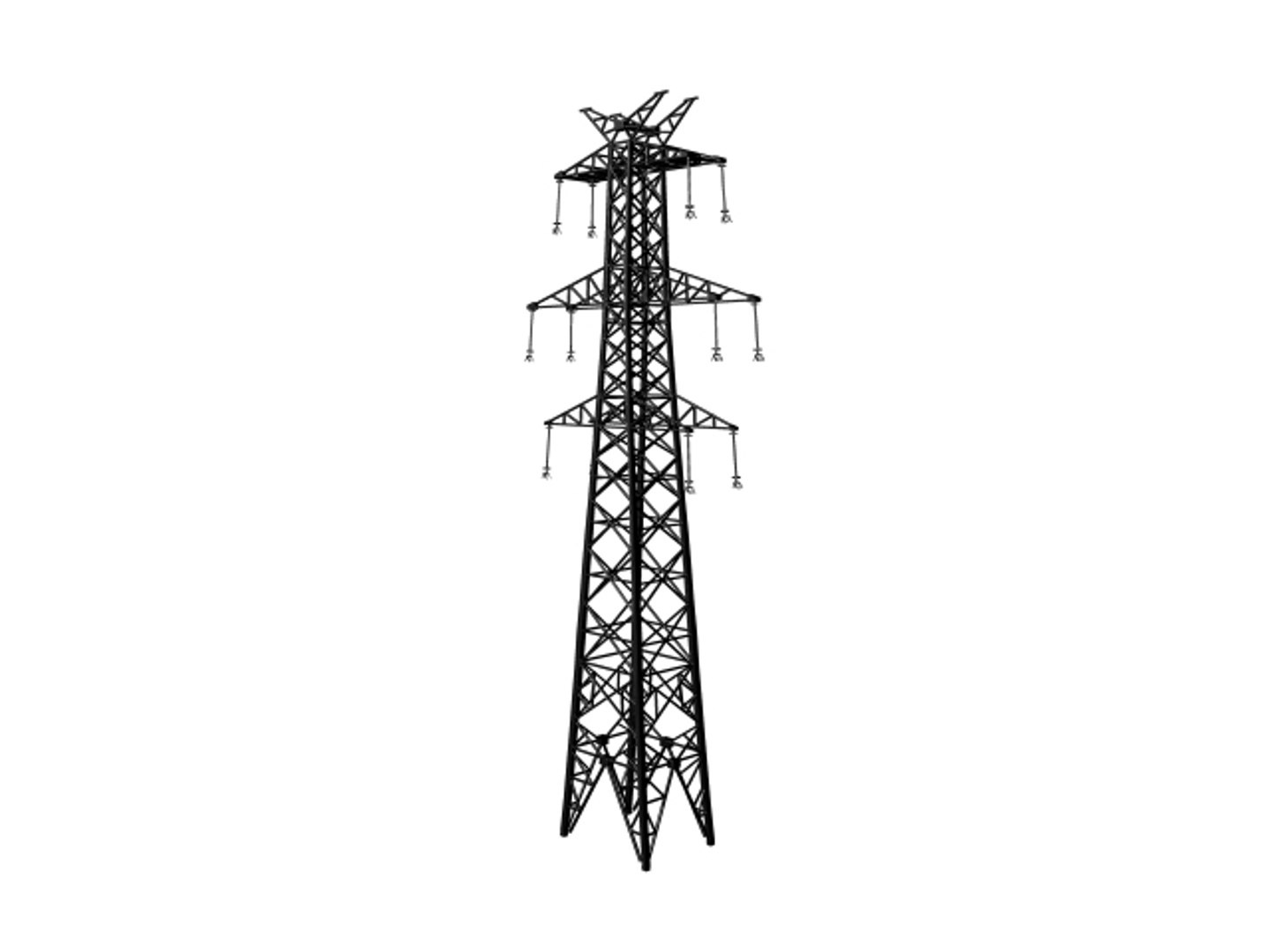 3d Model Powerline Tower