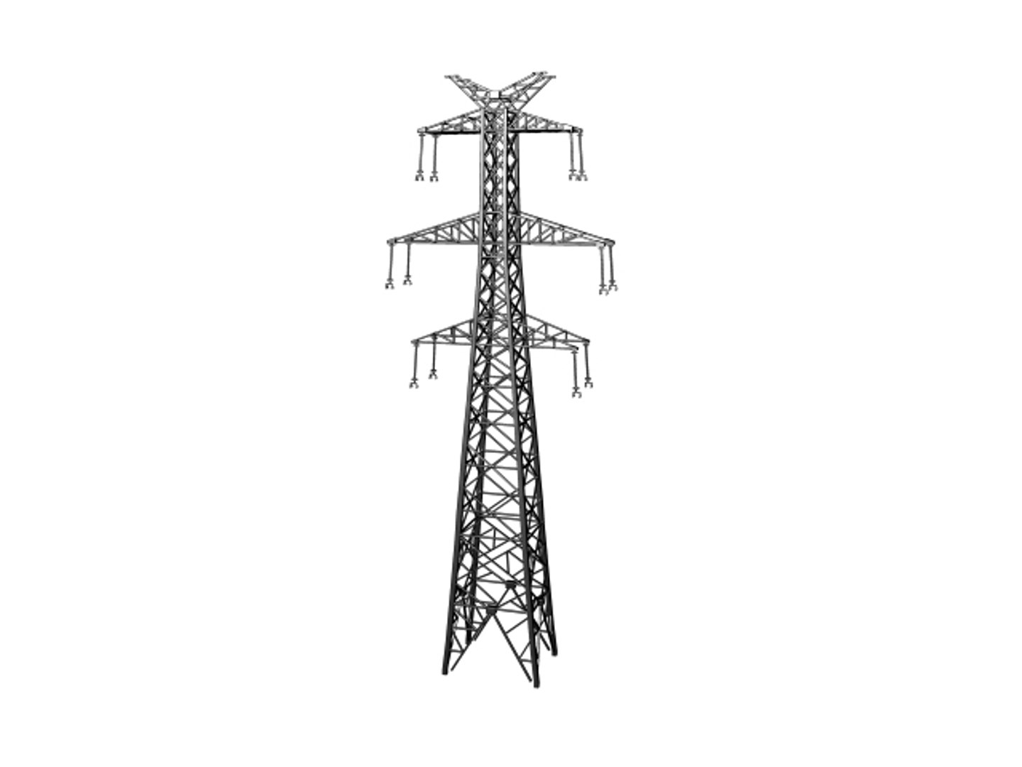 3d Model Powerline Tower
